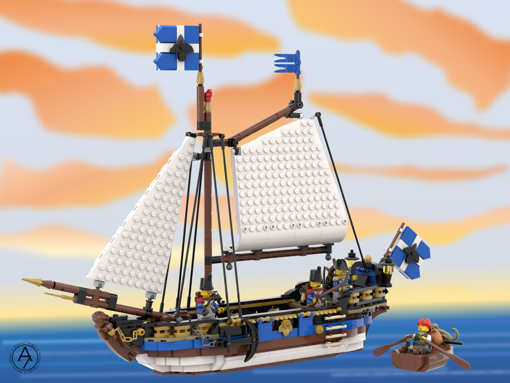 LEGO MOC Imperial Sloop 'Neptune' by Arcturus7 | Rebrickable - Build ...