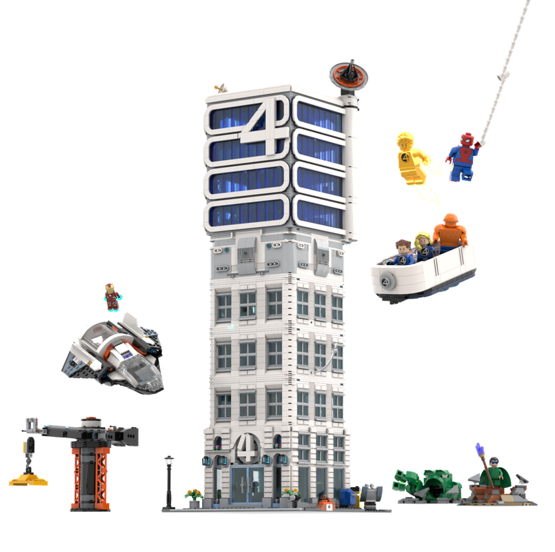 LEGO MOC Fantastic 4 Modular Baxter Building - Classic Space Academy by ...