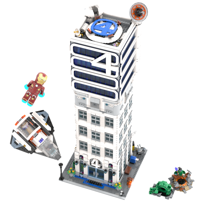 LEGO MOC Fantastic 4 Modular Baxter Building - Classic Space Academy by ...
