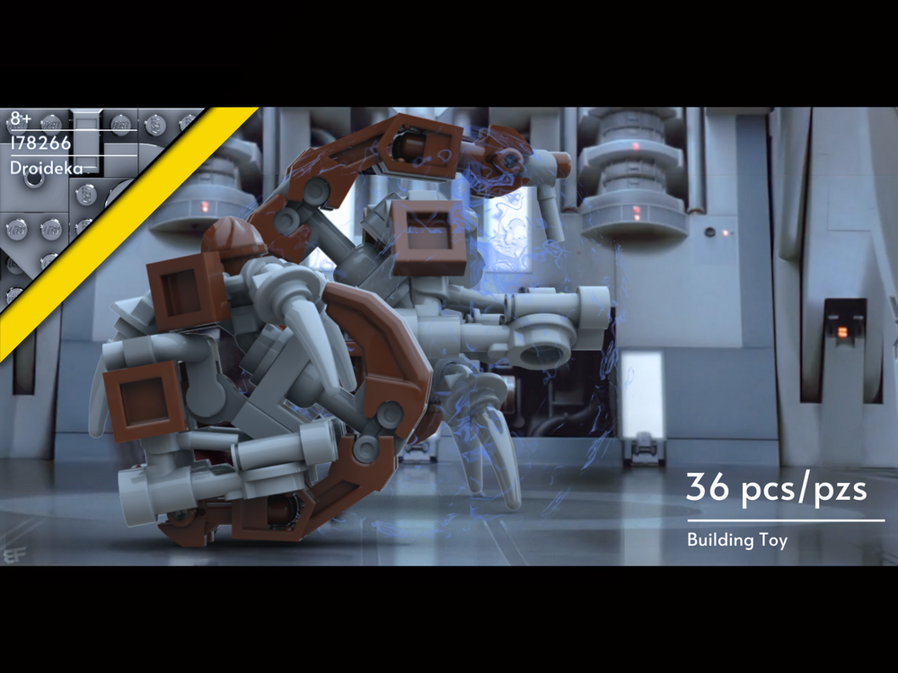 LEGO MOC Droideka - Minifig Scale by MOCaBrick | Rebrickable - Build ...