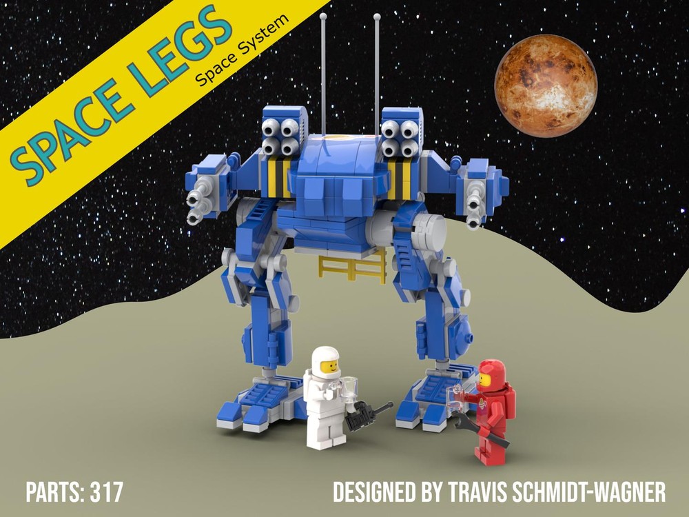 LEGO MOC Space Legs Robot by Camobricktape | Rebrickable - Build with LEGO