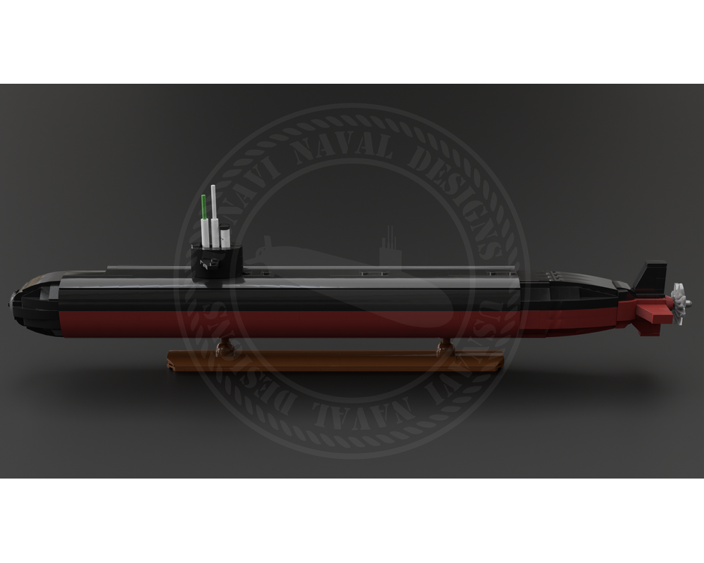 Lego Moc Los Angeles Class Submarine By Usnavi Rebrickable Build