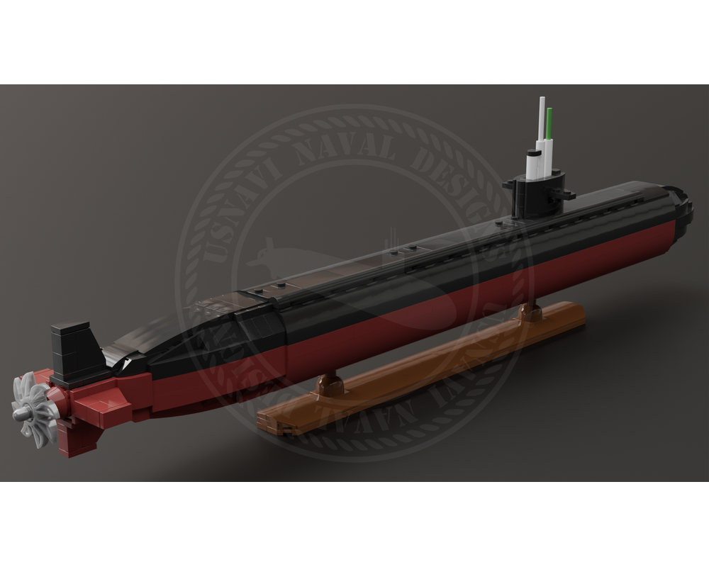 Lego Moc Los Angeles Class Submarine By Usnavi Rebrickable Build