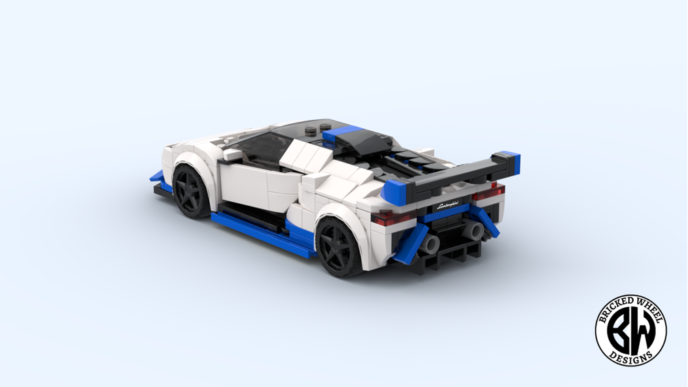LEGO MOC Lamborghini Huracan STO White and Blue by BrickedWheel ...