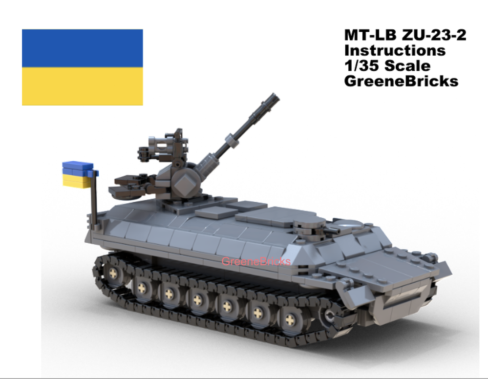 LEGO MOC MT-LB-ZSU-23-2 (Ukraine) by GreeneBricks | Rebrickable - Build ...