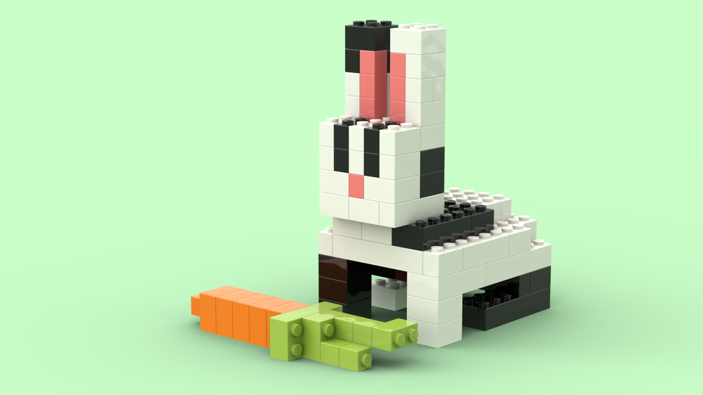 LEGO MOC 11030 Minecraft rabbit by Lenarex | Rebrickable - Build with LEGO