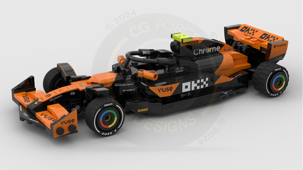 LEGO MOC F1 McLaren MCL38 by CGForceDesigns | Rebrickable - Build with LEGO