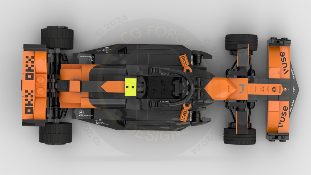 LEGO MOC F1 McLaren MCL38 by CGForceDesigns | Rebrickable - Build with LEGO