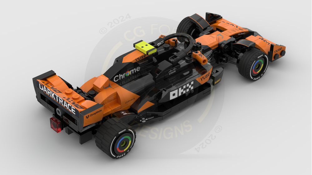 LEGO MOC F1 McLaren MCL38 by CGForceDesigns | Rebrickable - Build with LEGO