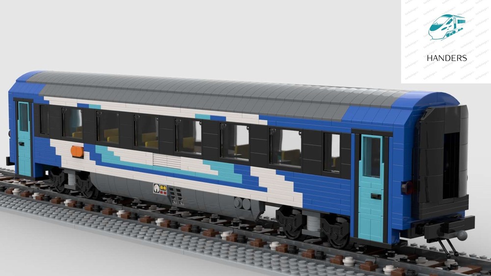 LEGO MOC 8 wide Hungaria Intercity wagon by Handers | Rebrickable ...