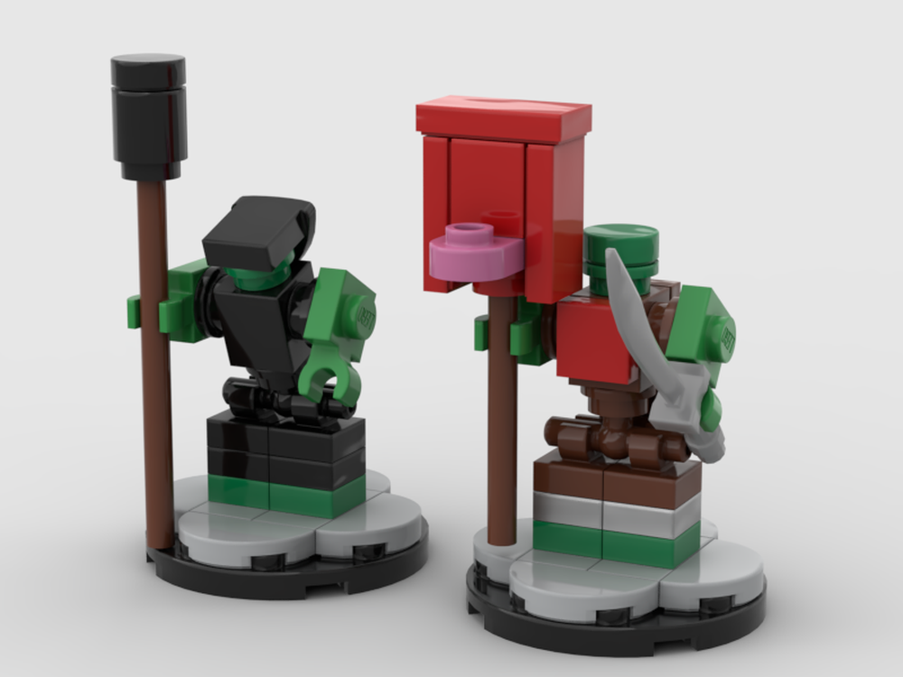 LEGO MOC Lego Orruk Kruleboyz Swampcalla Shaman and Murknob with Belcha ...