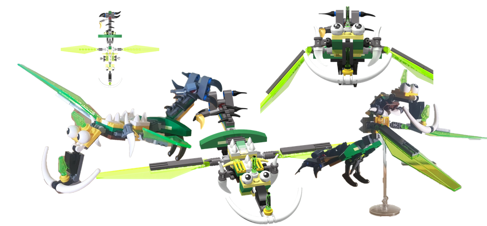 LEGO MOC Wingy Horny Bendy by Flexianderus | Rebrickable - Build with LEGO