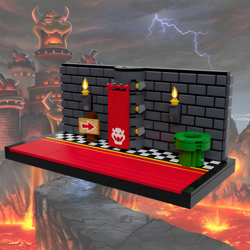 LEGO MOC Bowser Castle Interior by KraftyKoopa | Rebrickable - Build ...
