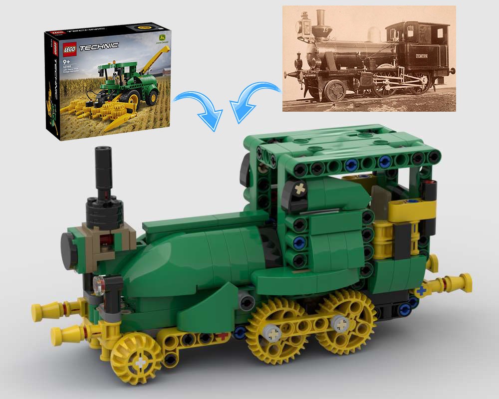 LEGO MOC Locomotive 1890 Motala 42168 Alternative by ErikGS | Rebrickable - Build with LEGO
