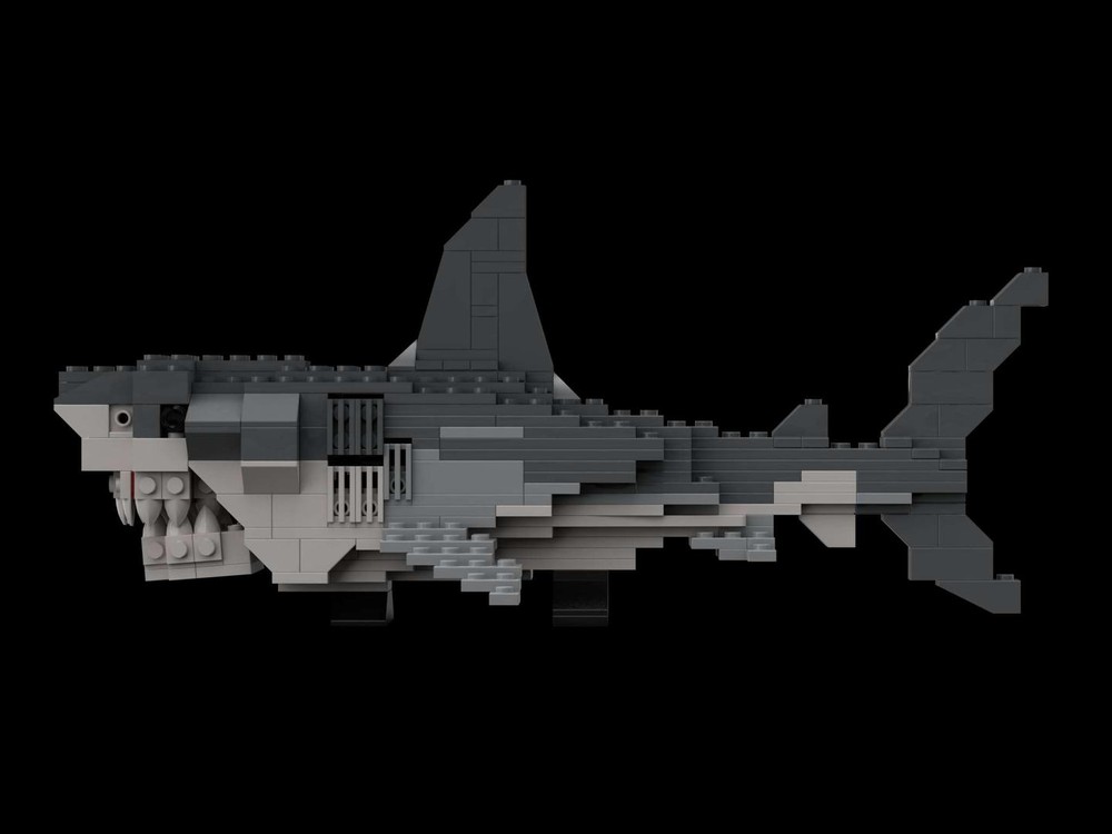 LEGO MOC Great White Shark by BrickBro420 | Rebrickable - Build with LEGO