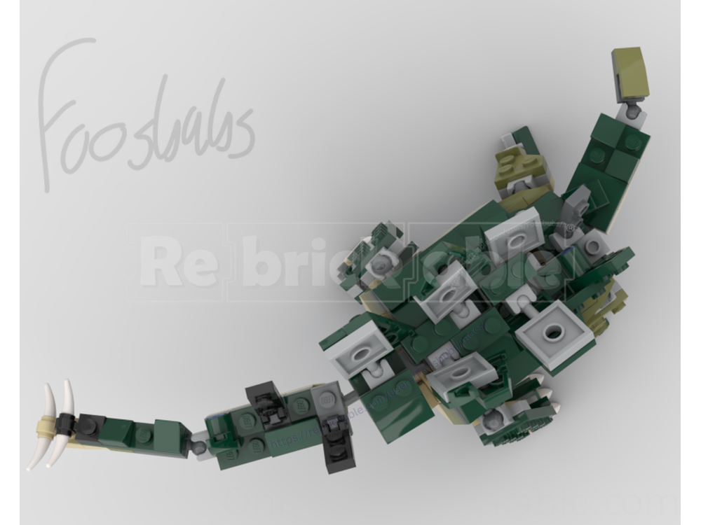 LEGO MOC 31121 Stegosaurus ungulatus 1:32 scale by Foosbubs ...