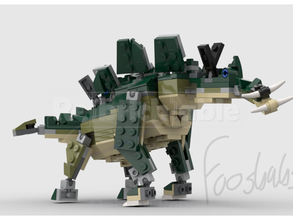 Lego Moc 31121 Stegosaurus Ungulatus 132 Scale By Foosbubs