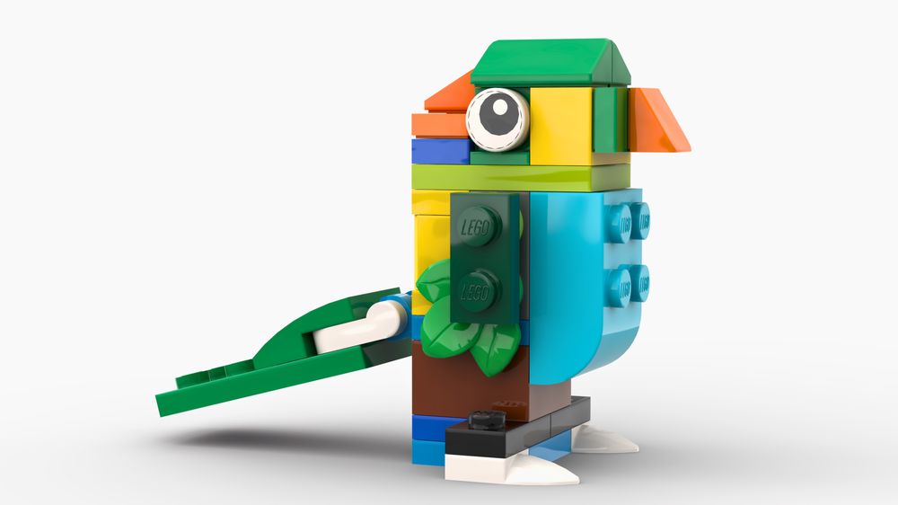 LEGO MOC 11017 Parrot by Lenarex | Rebrickable - Build with LEGO