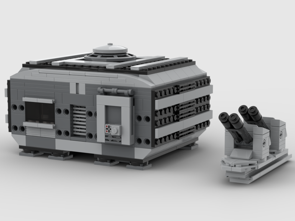LEGO MOC Module: Large barracks and Orbital Bombardement kit for my ...