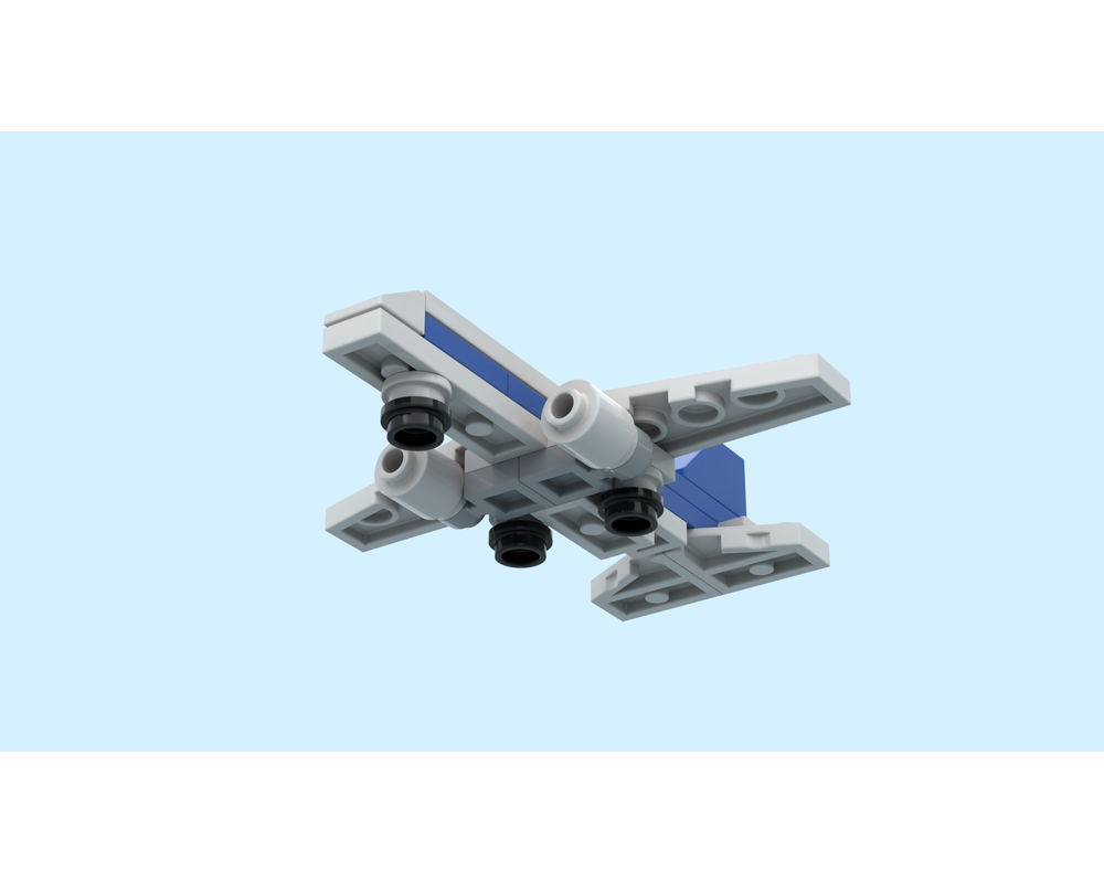 LEGO MOC Micro scale Airliners by Artip | Rebrickable - Build with LEGO