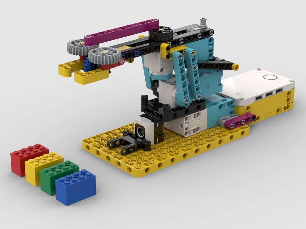 LEGO MOC Simple robot arm - pick and place (Spike Prime lesson) by ...