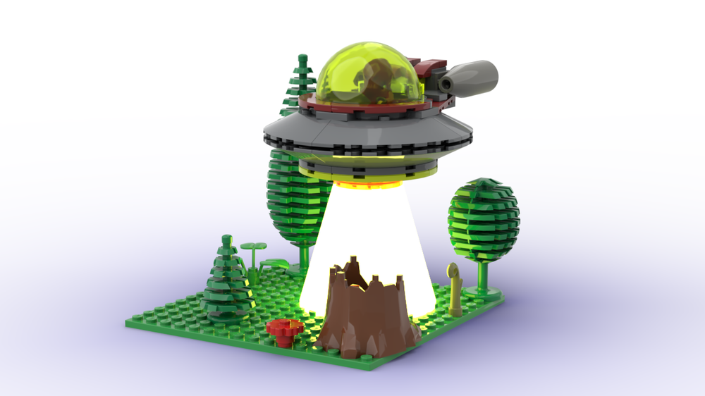 LEGO MOC Alien Abduction by BrickCreator123 | Rebrickable - Build with LEGO