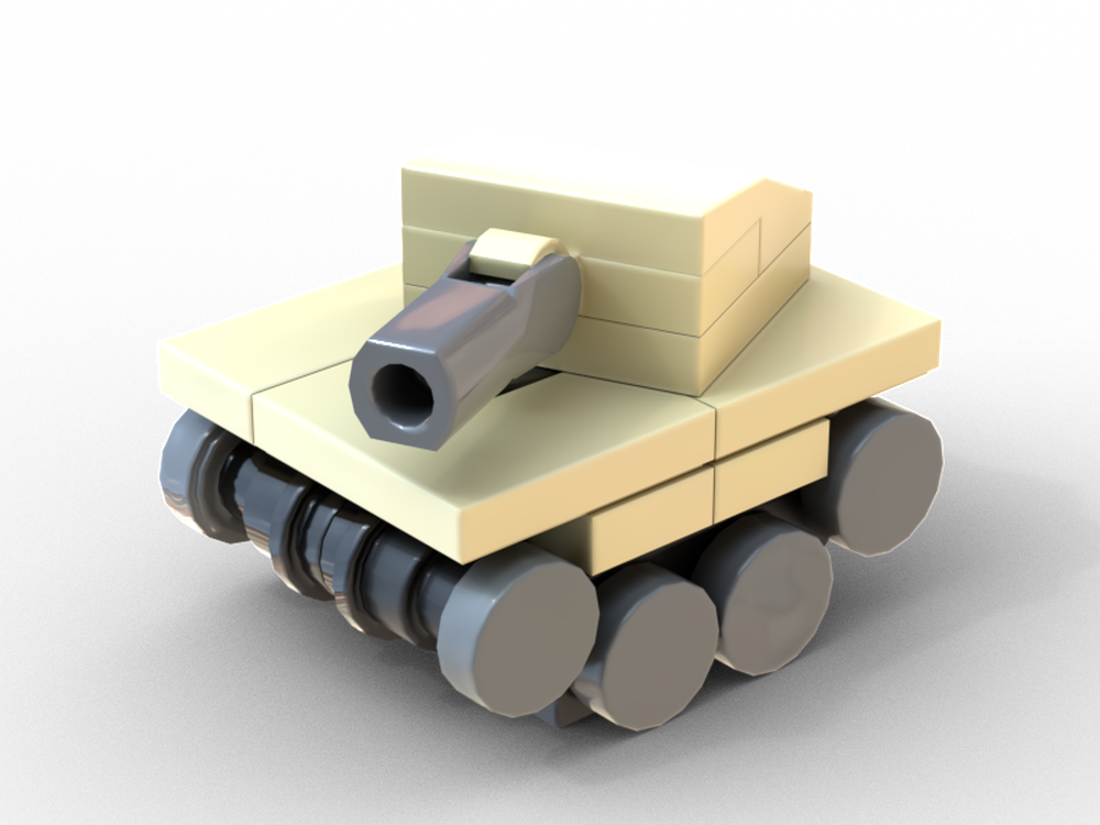 LEGO MOC Tiny Tank by CubicKnight | Rebrickable - Build with LEGO