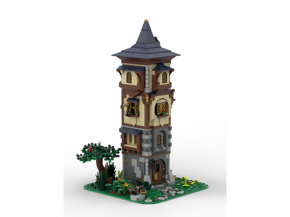 LEGO MOC Medieval Tower by graeymaelkyn | Rebrickable - Build with LEGO