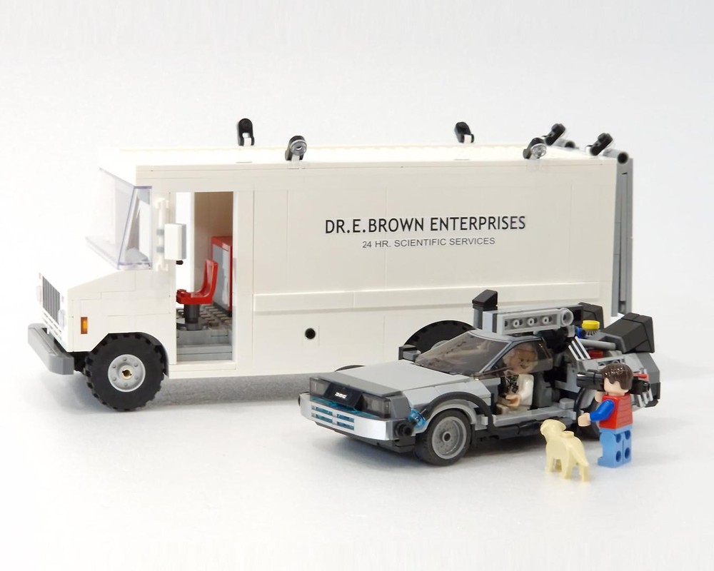 LEGO MOC DeLorean Time Machine V2 by firefabric | Rebrickable - Build ...