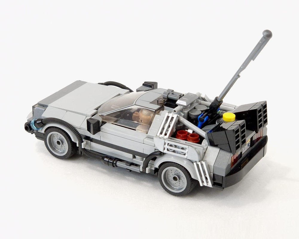 LEGO MOC DeLorean Time Machine V2 by firefabric | Rebrickable - Build ...