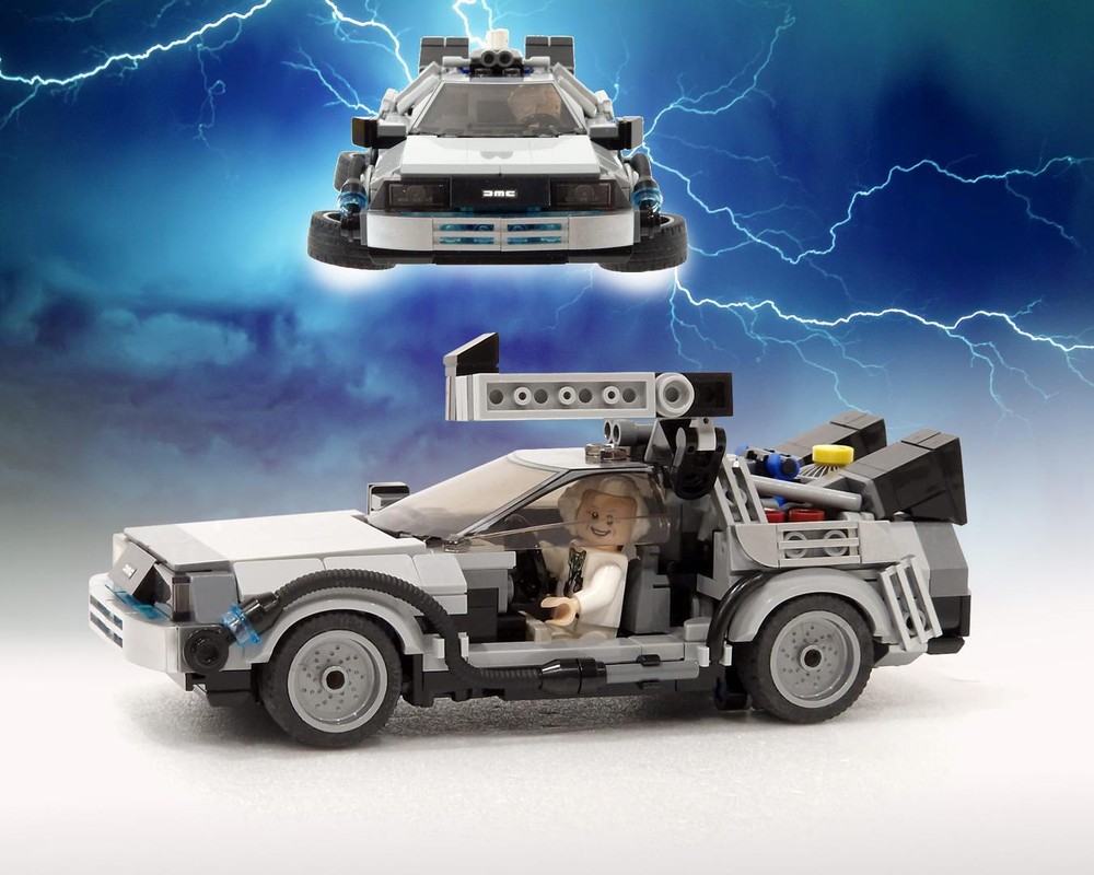 LEGO MOC DeLorean Time Machine V2 by firefabric | Rebrickable - Build ...