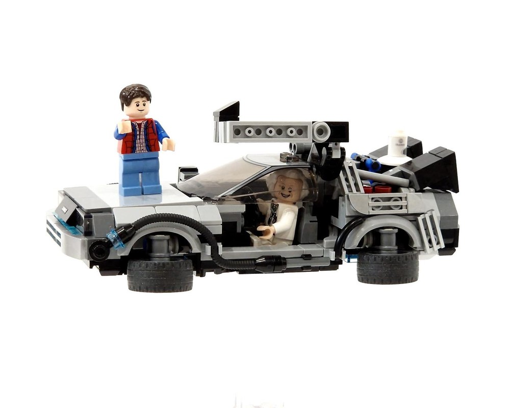 LEGO MOC DeLorean Time Machine V2 by firefabric | Rebrickable - Build ...
