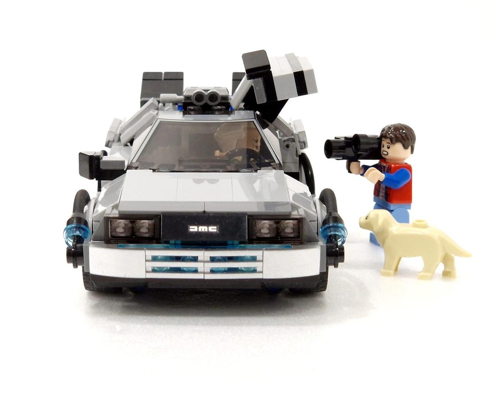 LEGO MOC DeLorean Time Machine V2 by firefabric | Rebrickable - Build ...