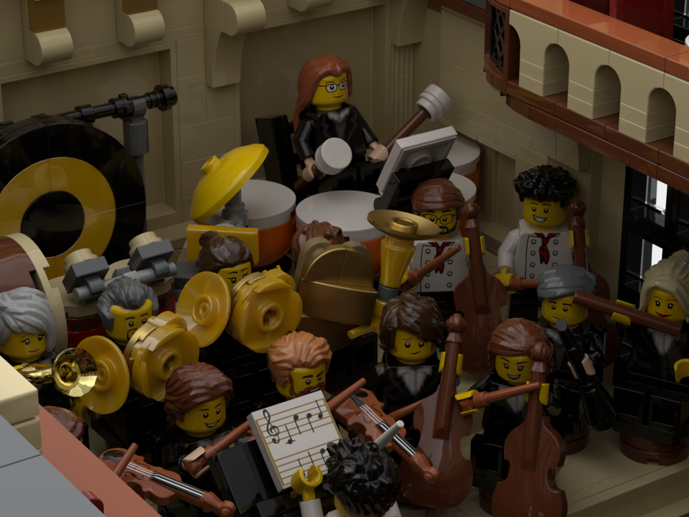 LEGO MOC Concert Hall by Legofan2222 | Rebrickable - Build with LEGO