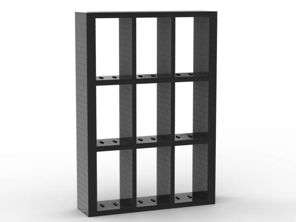 LEGO MOC IKEA style Kallax display for Brickheadz by Eximo ...