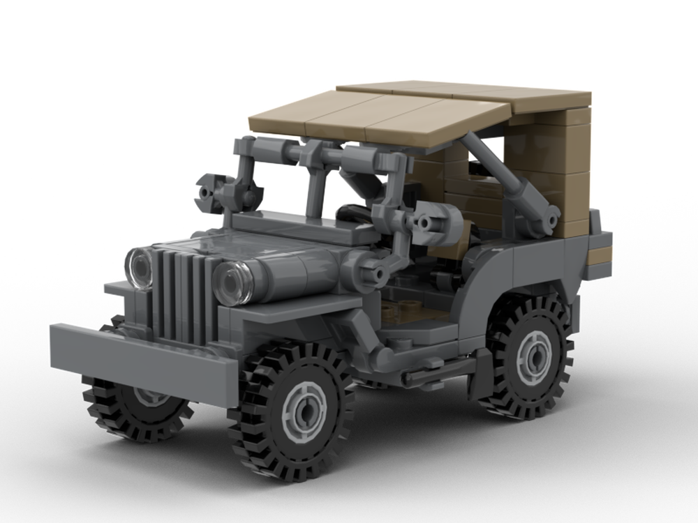 LEGO MOC Jeep Willys MB / WW2 by Lepetitlegoneuf | Rebrickable - Build with LEGO