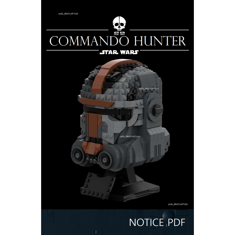 LEGO MOC Helmet Clone Commando Hunter by Alex_BricKartuss | Rebrickable ...