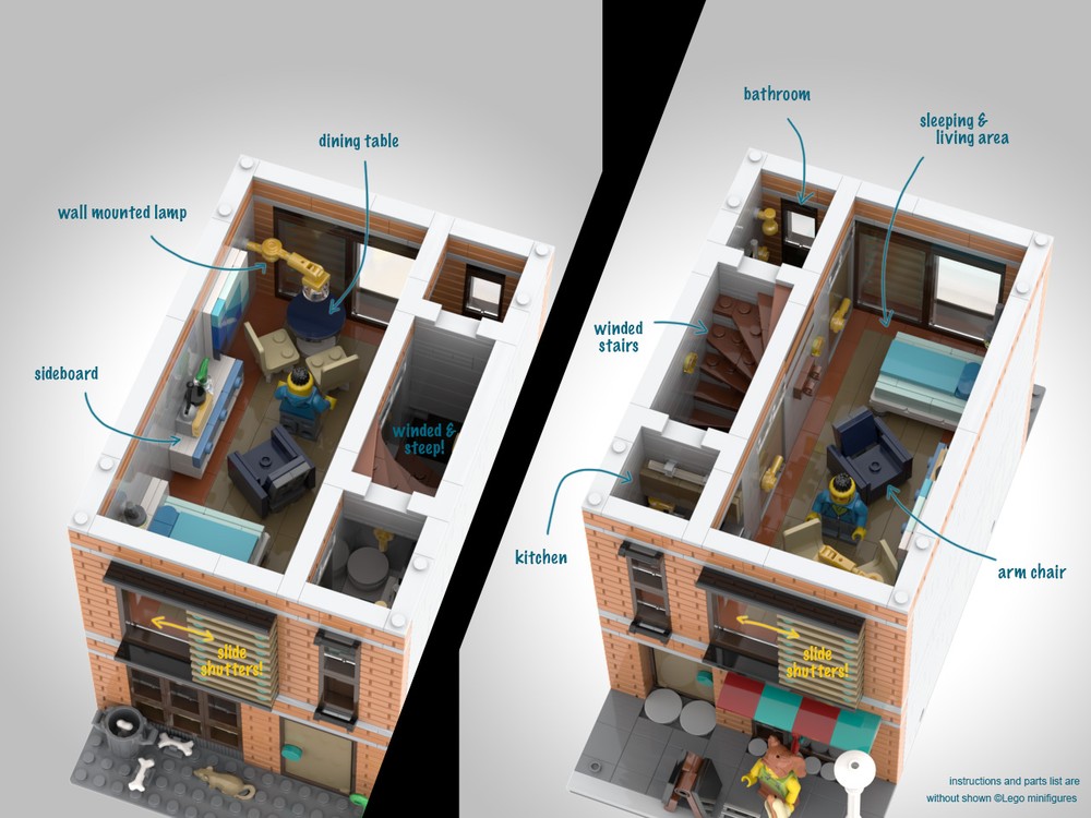 LEGO MOC Compact Brick Lofts by Brinx | Rebrickable - Build with LEGO