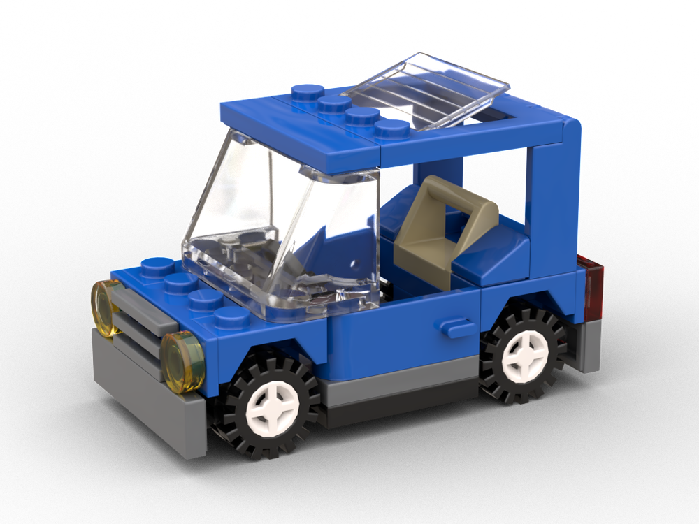 LEGO MOC Little blue car by Swerix | Rebrickable - Build with LEGO