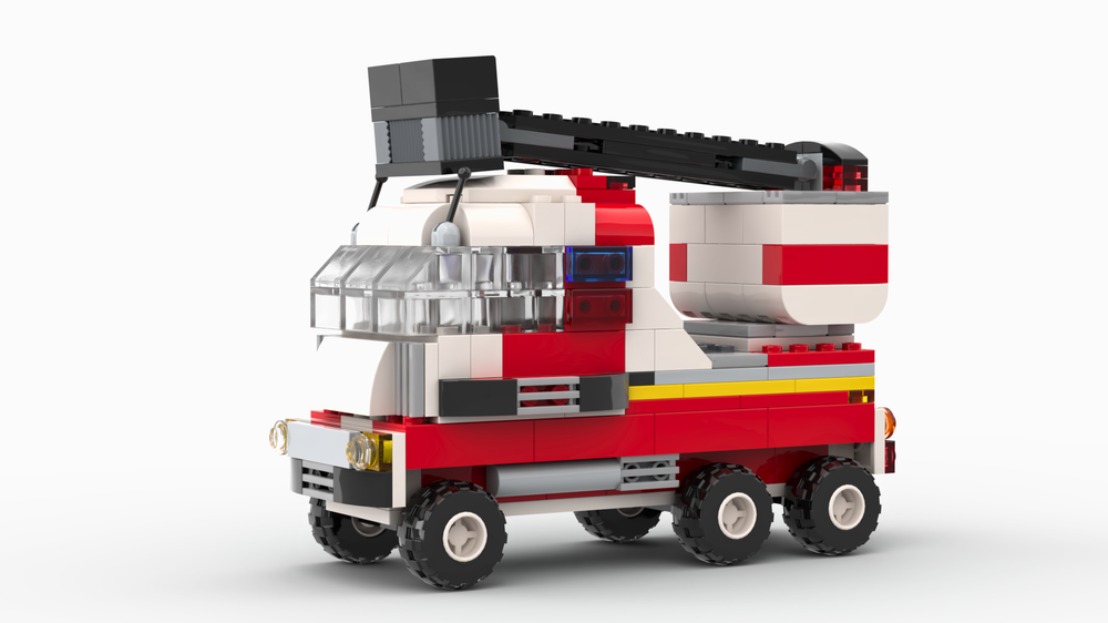 Lego Moc 11036 Firetruck By Lenarex Rebrickable Build With Lego