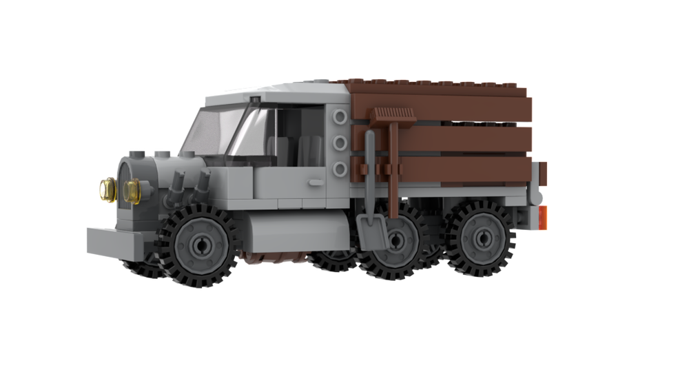 LEGO MOC Old Truck by Resqusto | Rebrickable - Build with LEGO