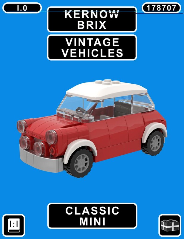 LEGO MOC Classic Mini by KernowBrix | Rebrickable - Build with LEGO