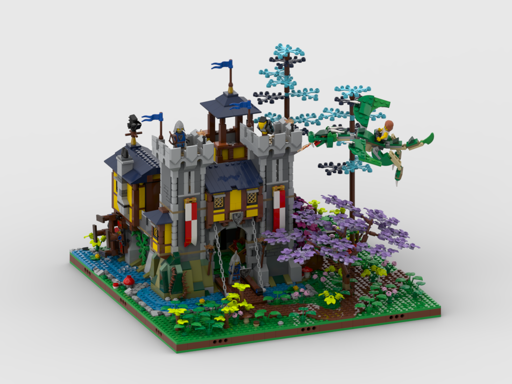 LEGO MOC 48X48 Display for set 31120 Medieval Castle by gabizon ...