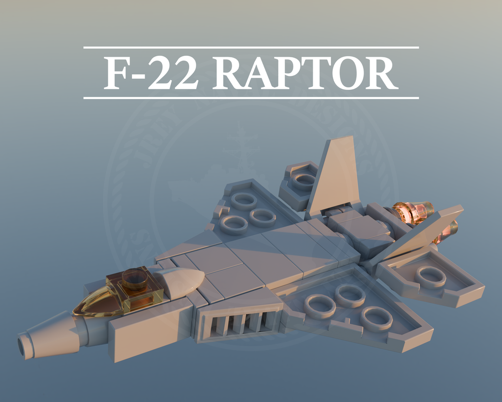 LEGO MOC F-22 Raptor | 1:200 Scale by JREYDesigns | Rebrickable - Build ...