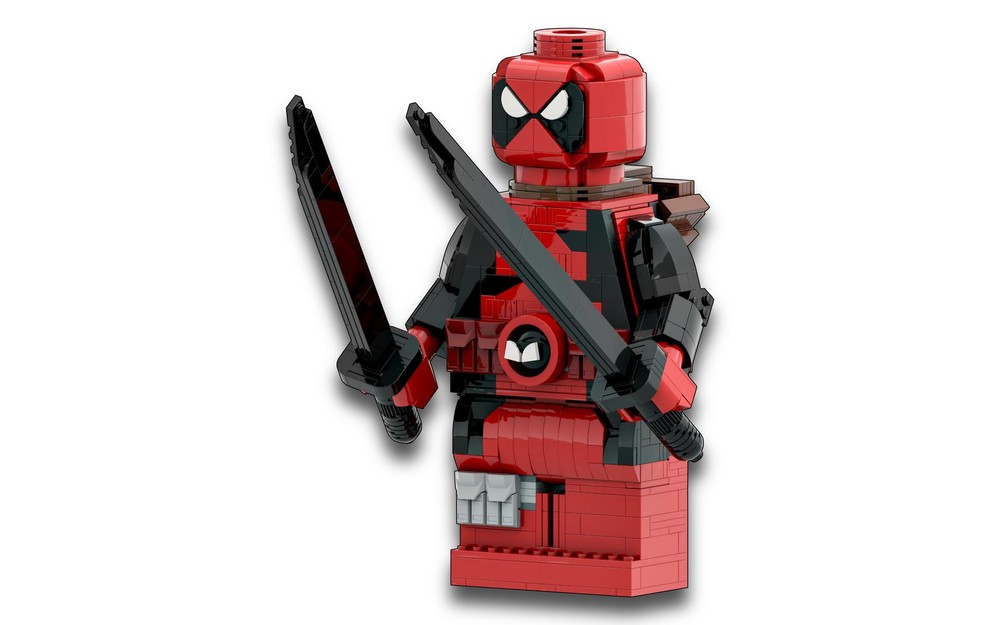 LEGO MOC Up-Scaled LEGO Minifigure - Deadpool by ZTBricks | Rebrickable ...