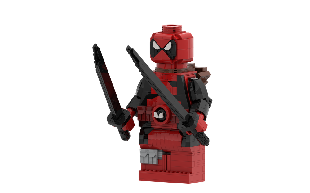 LEGO MOC Up-Scaled LEGO Minifigure - Deadpool by ZTBricks | Rebrickable ...