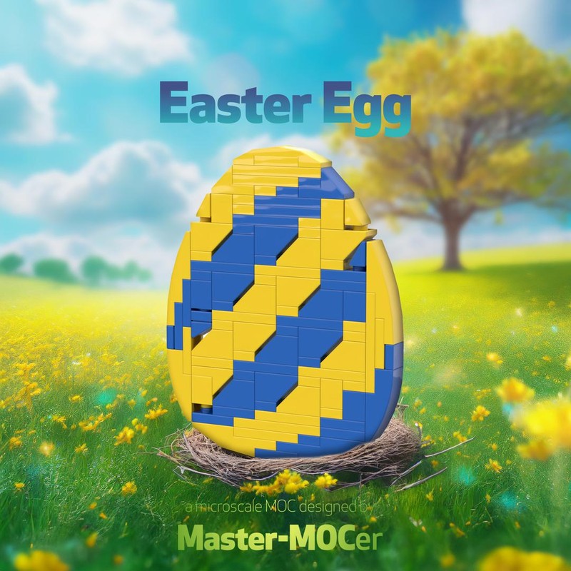 LEGO MOC 2-colored Easter Egg by Master-MOCer | Rebrickable - Build ...