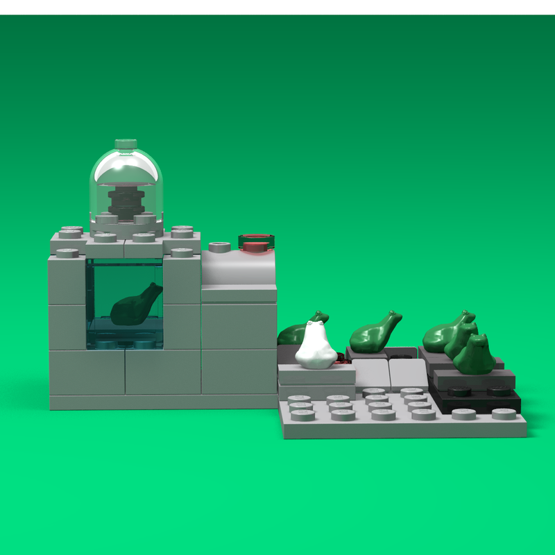 LEGO MOC The frog cloning facility! by Sire_Mew | Rebrickable - Build ...