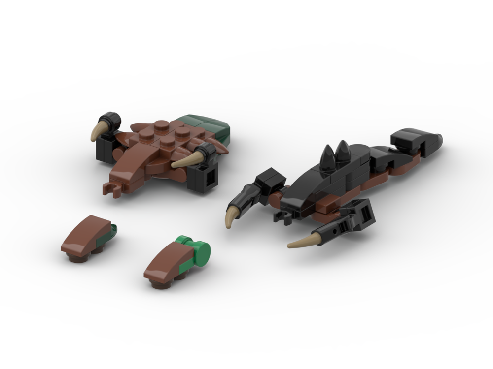 LEGO MOC Starcraft | Zergling, Baneling, Drone, and Defiler by kg ...