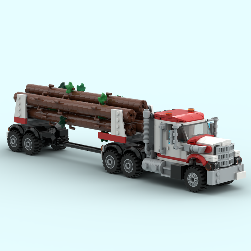 LEGO MOC White Stallion Logging Truck by Wacky | Rebrickable - Build ...